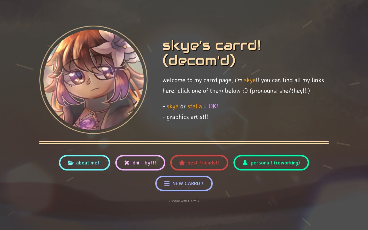 skye!! [OLD CARRD]